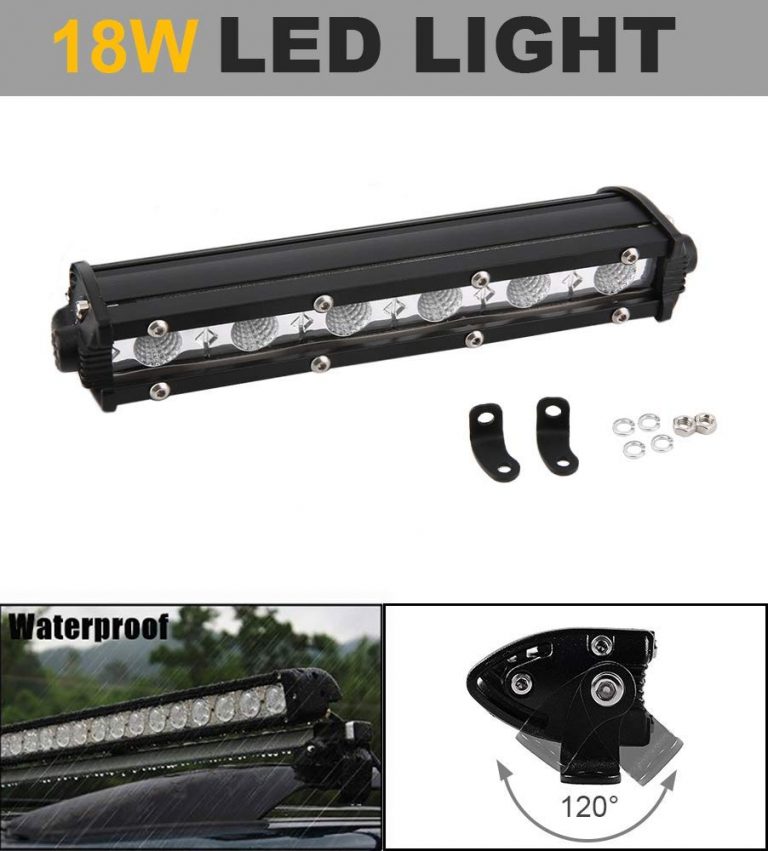 LED ΜΠΑΡΑ ΠΡΟΒΟΛΕΑ SLIM ΓΡΑΜΜΗ ΑΣΠΡΗ (6 inches 18W spot white 15,24 ...