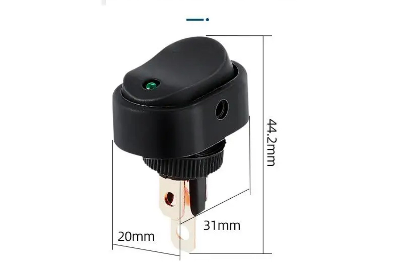 ΔΙΑΚΟΠΤΗΣ ΑΥΤΟΚΙΝΗΤΟΥ ΟΝ-ΟFF ME LED ΦΩΤΑΚΙ 12-24V - ΚΟΛΛΙΑΣ