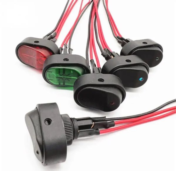 ΔΙΑΚΟΠΤΗΣ ΑΥΤΟΚΙΝΗΤΟΥ ΟΝ-ΟFF ME LED ΦΩΤΑΚΙ 12-24V - ΚΟΛΛΙΑΣ