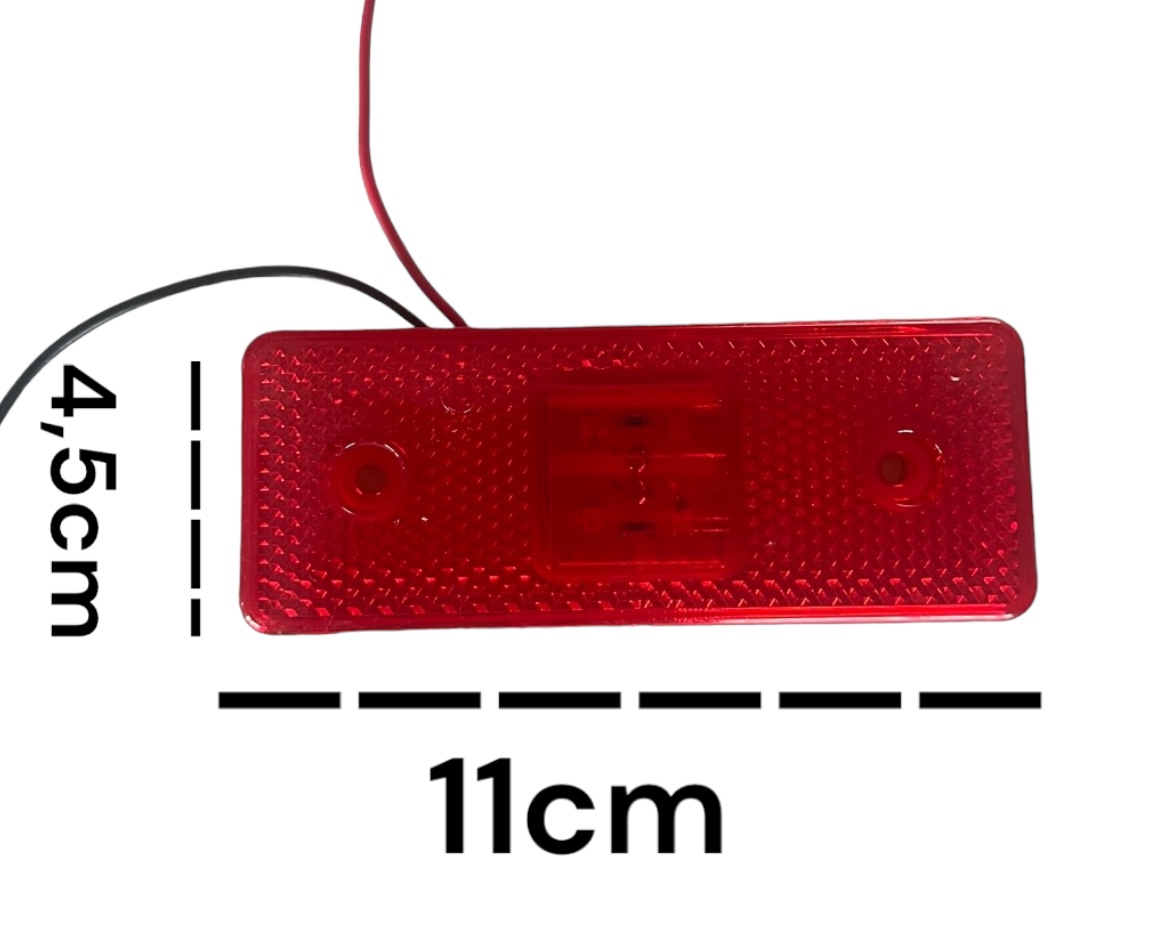 ΦΑΝΟΣ ΠΛΑΙΝΟΣ LED ΚΟΚΚΙΝΟΣ 12V-24V - ΚΟΛΛΙΑΣ