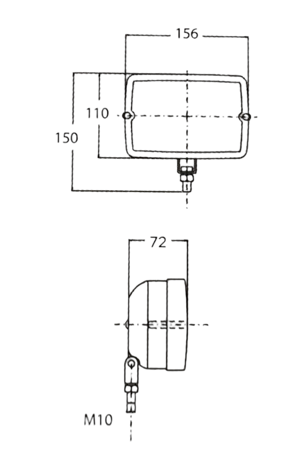 ΦΑΝΟΣ ΕΡΓΑΣΙΑΣ DASTERI XΩΡΙΣ ΠΛΕΓΜΑ ΜΕ ΧΕΡΟΥΛΙ 12V/24V - ΚΟΛΛΙΑΣ