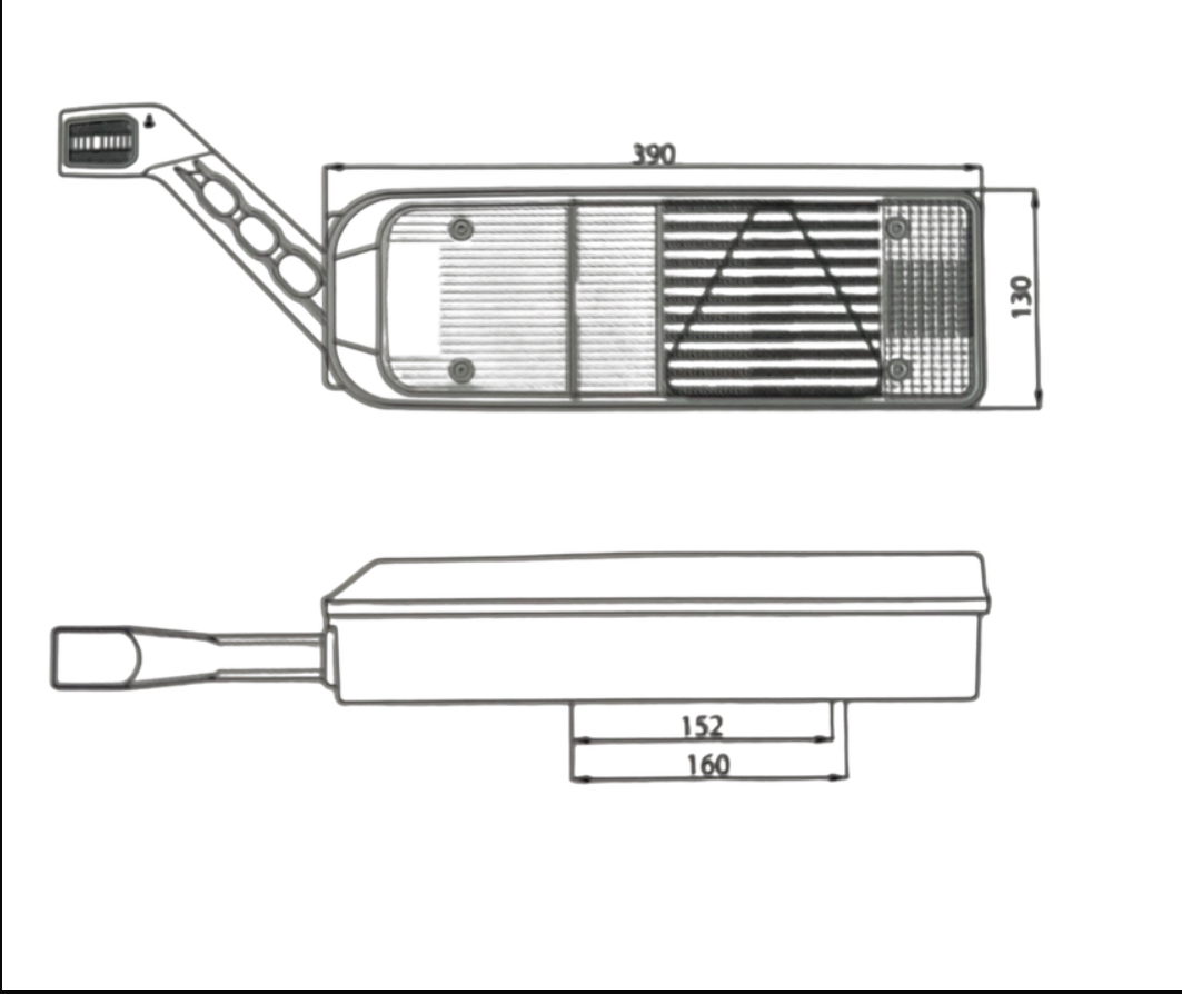 ΦΑΝΟΣ ΦΟΡΤΗΓΟΥ 6ΦΩΤΟ DASTERI 12V/24V (φλας,πορείας,στοπ,οπισθεν). - ΚΟΛΛΙΑΣ